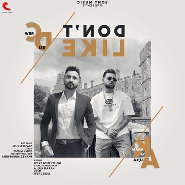 Goldy Desi Crew shares the first look poster of the song 'Don’t Like ...
