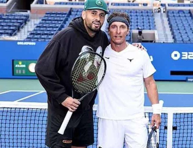 Hollywood Star Matthew Mcconaughey Swaps The Red Carpet For A Tennis ...